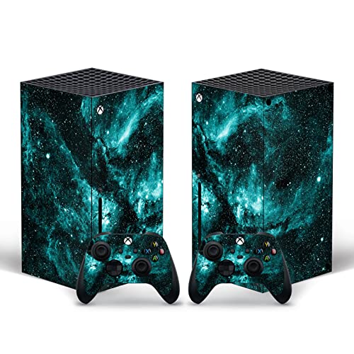 Guugoon Galaxy Space Skins Compatible with Xbox Series X Console Controller, Vinyl Decal Stickers for Xbox Series X,9