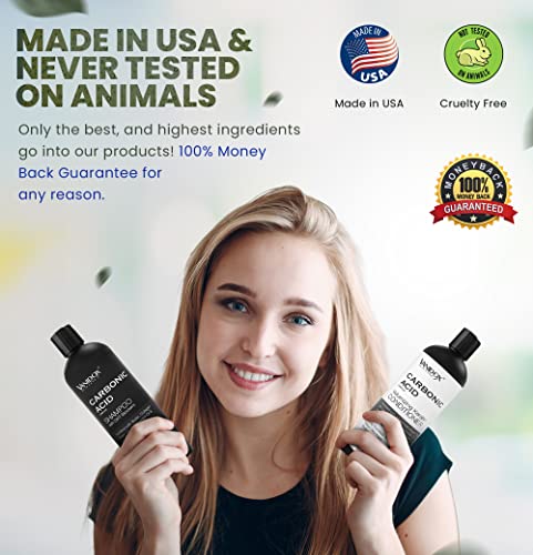 VANIDOX Carbonic Acid Shampoo and Conditioner for Men and Women, Deep Moisturizing Conditioner Thickens, Softens, & Smooths Set for Hair Growth and Repair, Made in USA - 16 Fl Oz Each
