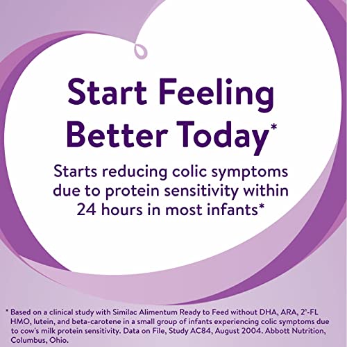 Similac Alimentum with 2’-FL HMO Hypoallergenic Infant Formula, for Food Allergies and Colic,* Suitable for Lactose Sensitivity, Baby Formula Powder, 12.1-oz Value Can, Pack of 6
