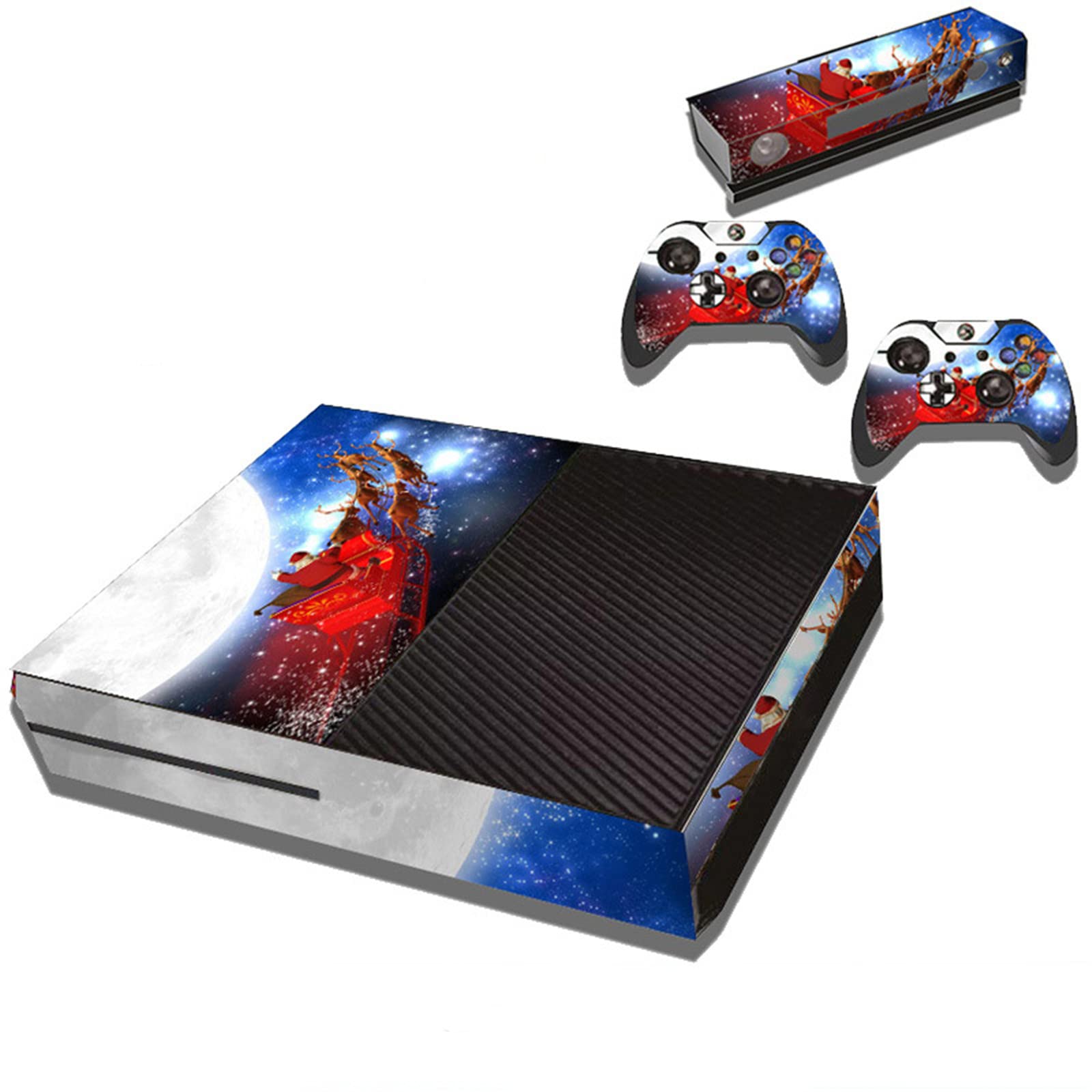 Guugoon Merry Christmas Skins Compatible with Xbox One Console Controller, Vinyl Decal Stickers for Xbox One,g