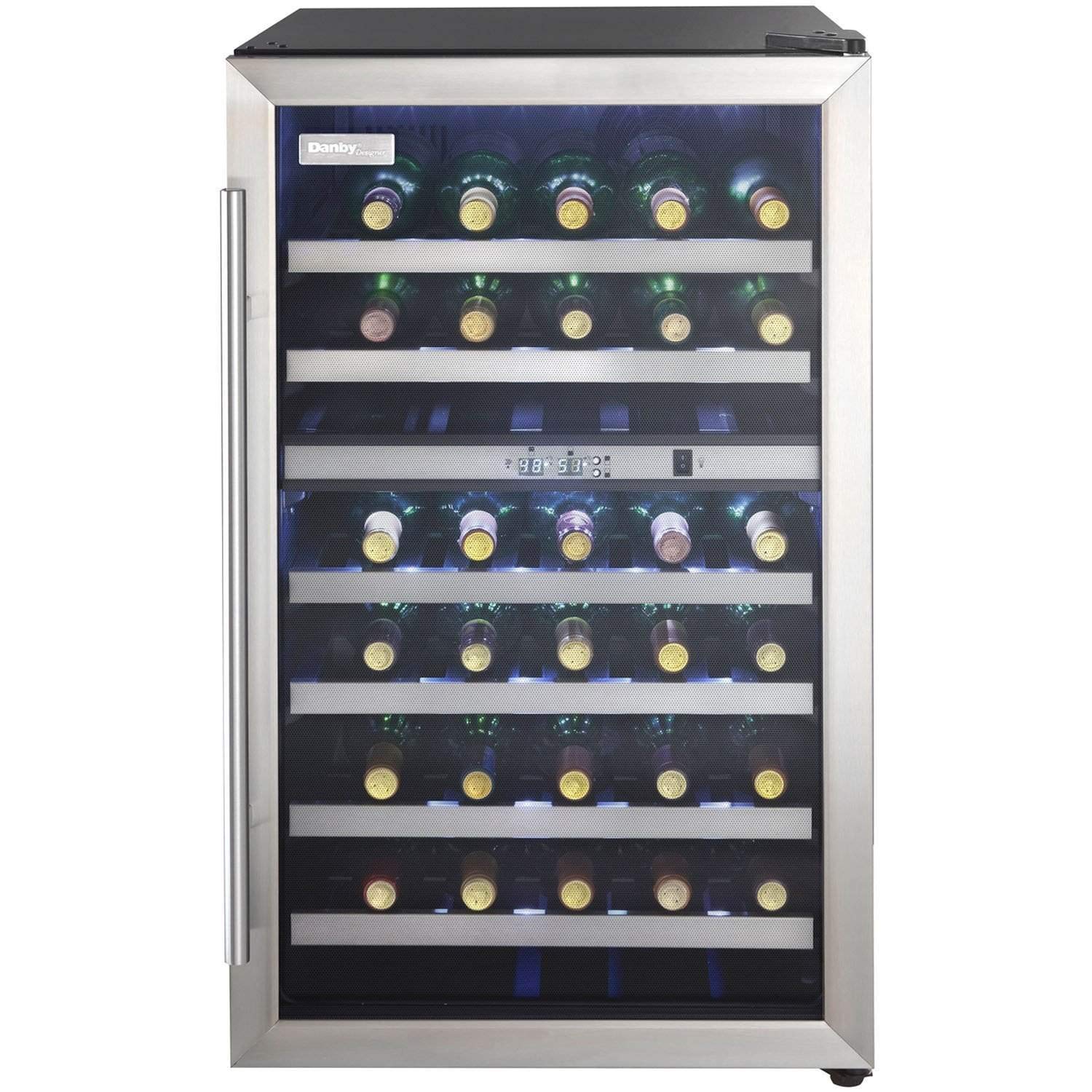 Danby Designer 38-Bottle Dual Temperature Zone LED Freestanding Wine Cooler