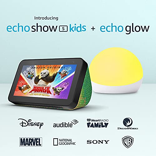 Echo Show 5 (2nd Gen) Kids + Echo Glow | Chameleon