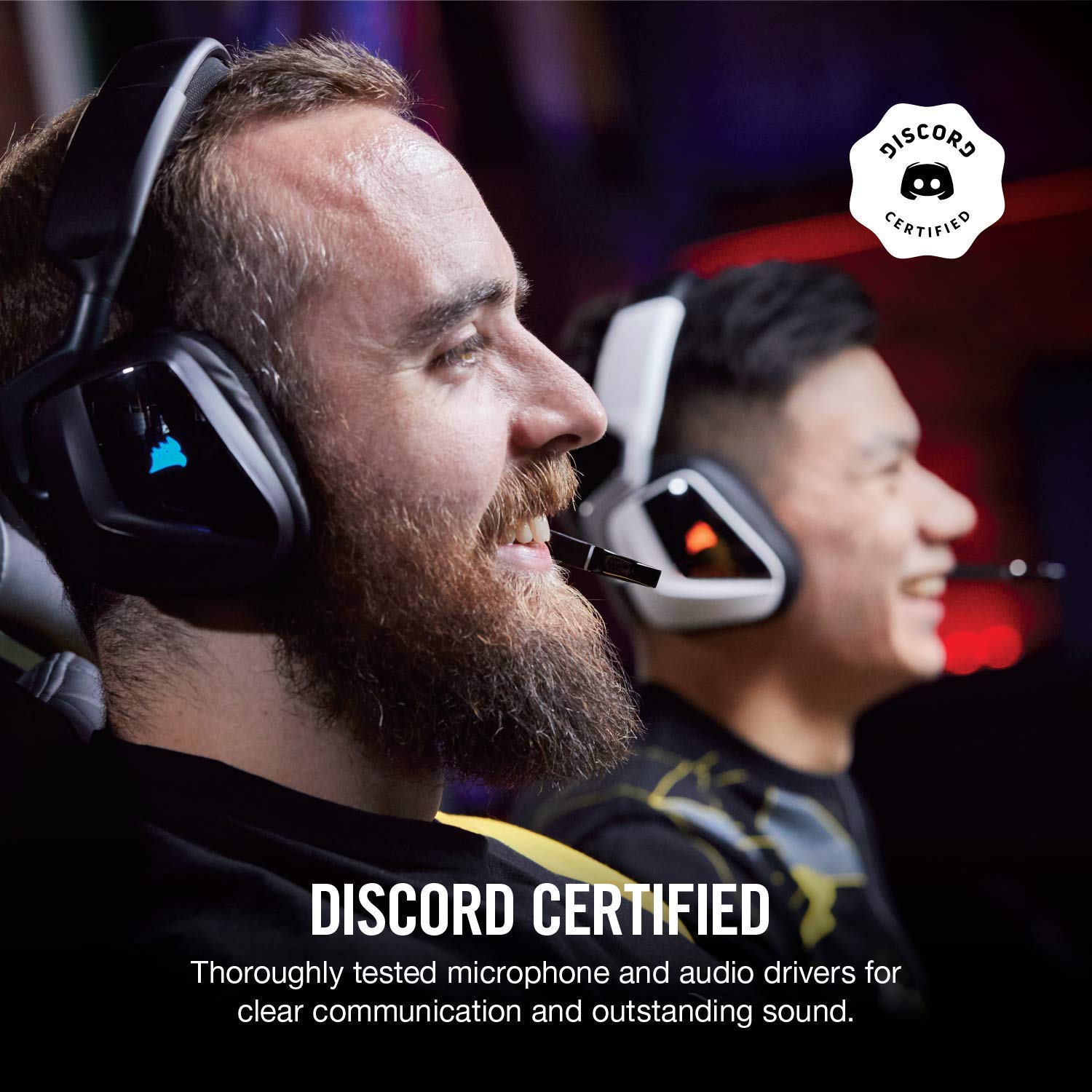 CORSAIR Void PRO RGB Wireless Gaming Headset - Dolby 7.1 Surround Sound Headphones for PC - Discord Certified - 50mm Drivers - White