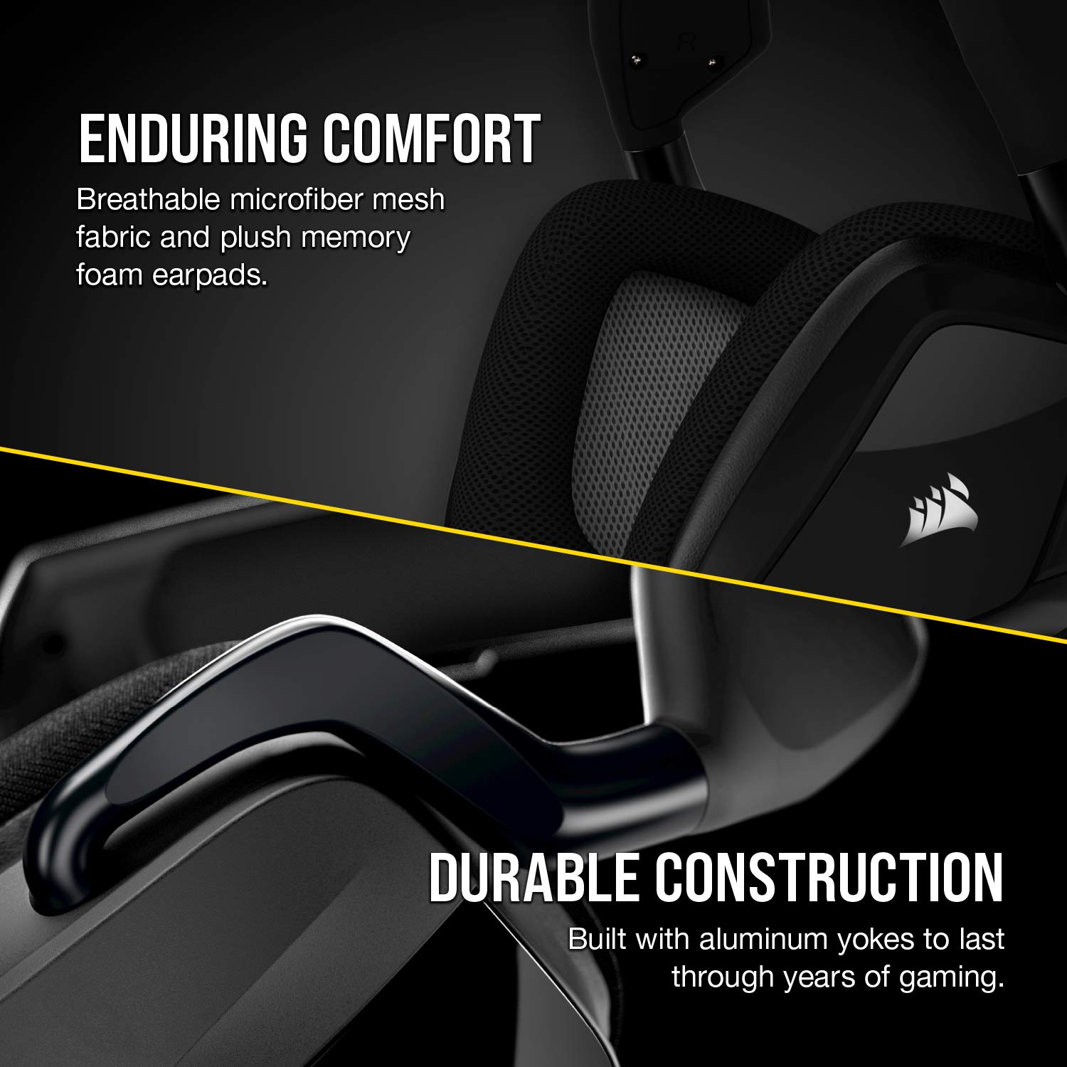 Corsair VOID RGB Elite Wireless Premium Gaming Headset with 7.1 Surround Sound, Carbon (Renewed)