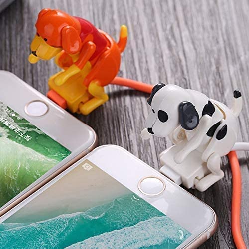 Libachto Funny Dog Charger for iPhone, Portable Stray Dog Charging Cable,Dog Toy Smartphone USB Cable Charger, for iPhone Various Models Phones.(New for iOS)