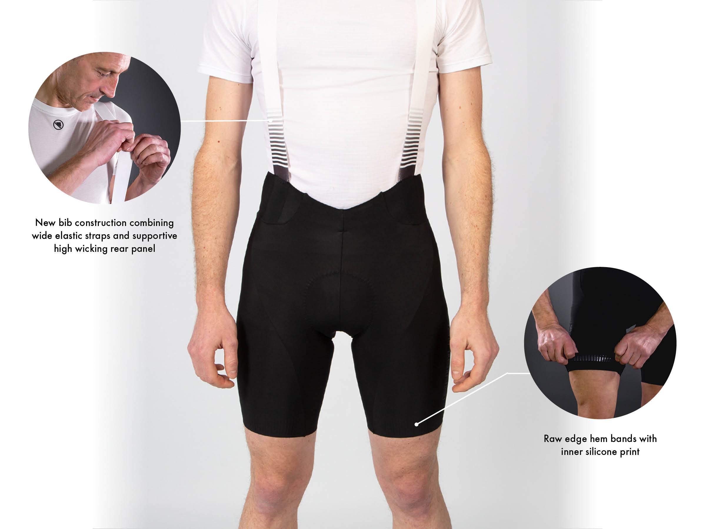 Endura Men's Pro SL Cycling Bibshort Medium Pad Black, Large