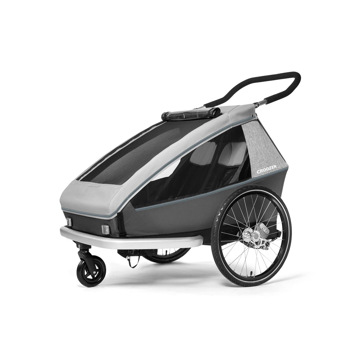 Croozer Unisex – Adult's Keeke Bicycle Trailer, Gray, Standard Size