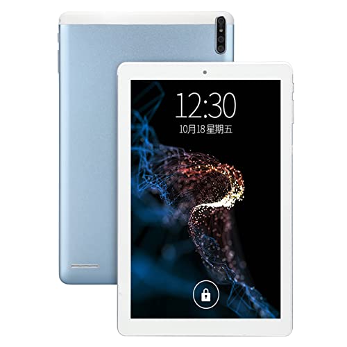 Garsentx 10.1 Inch Tablet, 2.4G 5G Dual Band WiFi, 6GB 128GB, Front 5MP Rear 13MP, 1960x1080 IPS, 8800mAh Calling Tablet, for Android 11.0, Bluetooth USB Type C GPS,Blue (US)