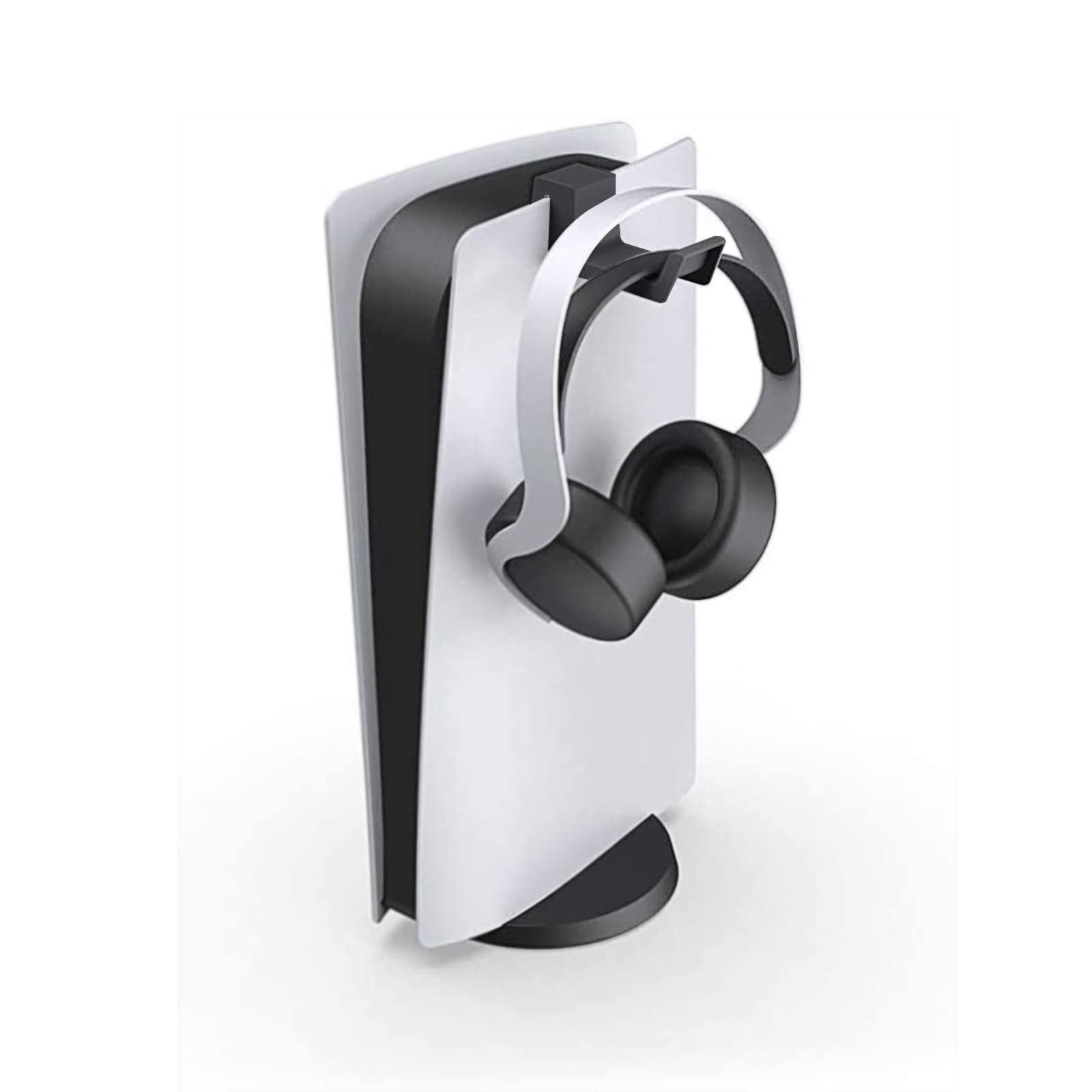 ECHZOVE PS5 Headset Stand, PS5 Headphone Hook,PS5 Headset Hanger, Compatible with Universal Gaming Headsets - White