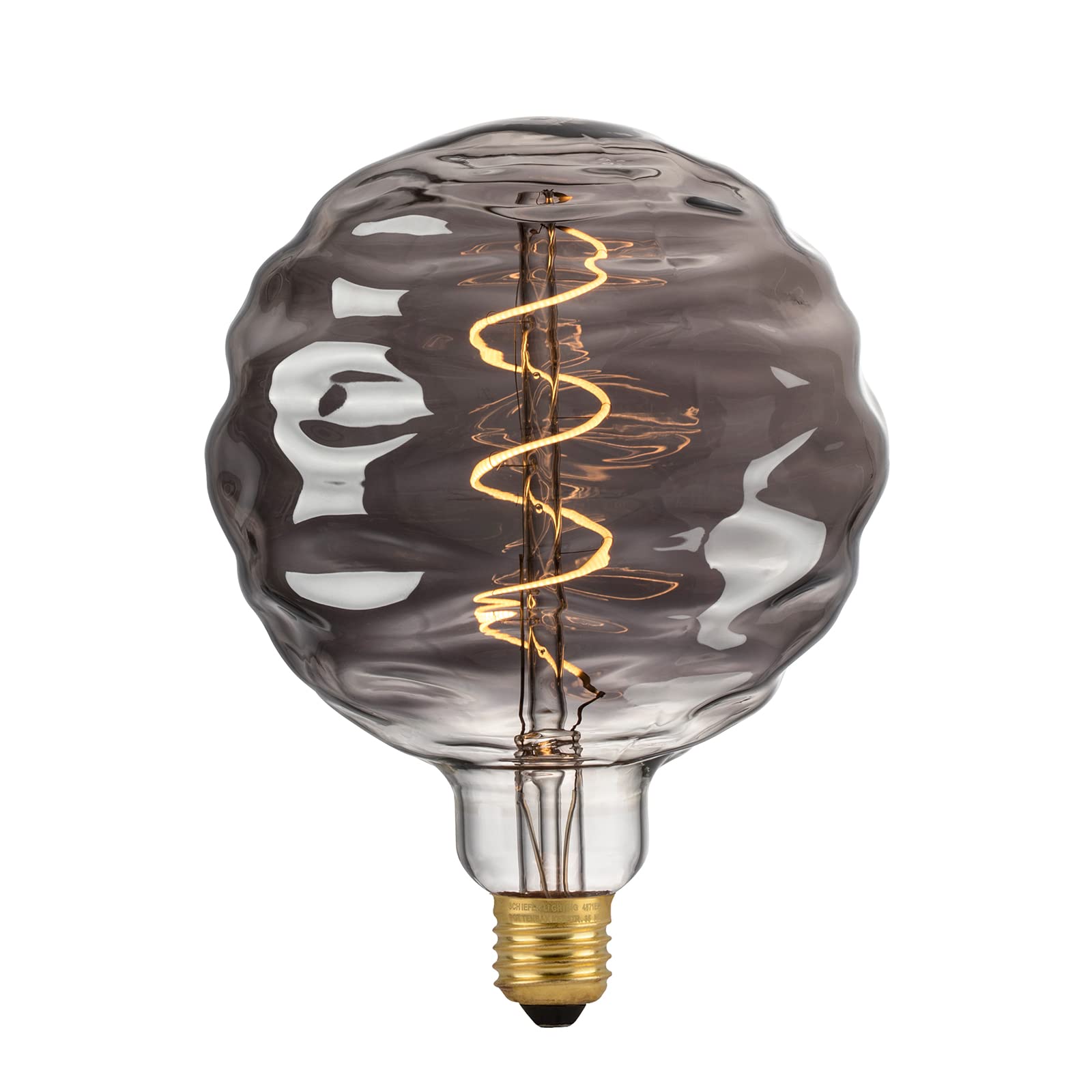 LOROFY Large Globe Led Bulb - E26 8W Equal 75W 2700K Smoke Grey Warm Yellow Decorative Light Bulbs, 350LM High Brightness Dimmable Edison Bulbs, Vintage Decorative Hanging Light Bulbs for Home๏ผCoffee