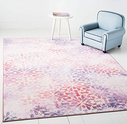SAFAVIEH Machine Washable Slip Resistant Collection 6' 7" x 9' Purple/Pink Inspired by Disney's live action film Aladdin - Jasmine Area Rug