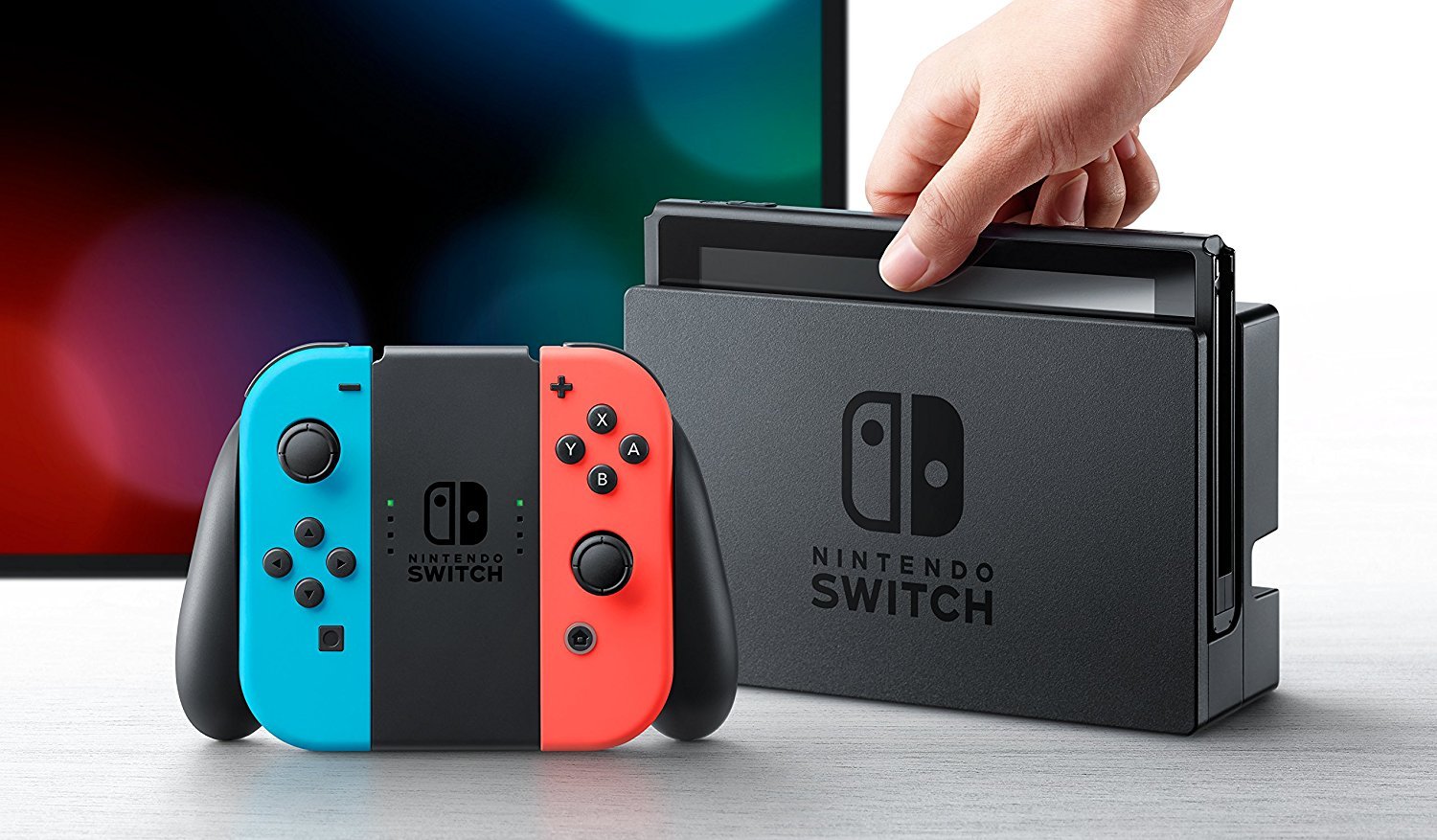 Nintendo Switch with Joy-Con Pick You Own System Bundle Options: Edition, Color, Games, Extra Controller, Case