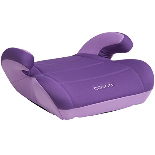 Cosco Topside Booster Car Seat - Easy to Move, Lightweight Design, Grape