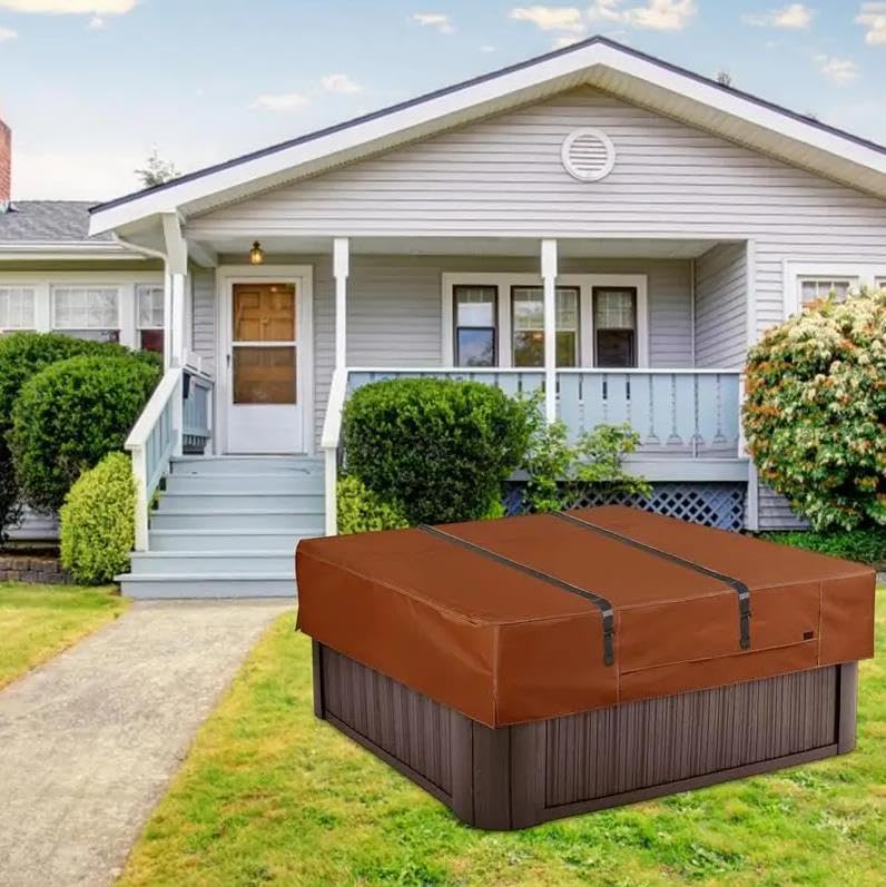 Hot Tub Cover Straps 10 Feet ๐๐๐ฃ๐ฎ๐ฌ๐ญ๐๐๐ฅ๐ ๐๐๐ง๐ ๐ญ๐ก ๐๐๐"~๐๐๐" with Non-Slip Webbing Pad Hardware & Keys Adjustable Straps, 2PCS Hot Tub Spa Cover Secure Strap