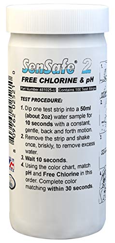 Industrial Test Systems 481025 SenSafeÂŽ Chlorine 2 (EPA FC/pH) Test Strips