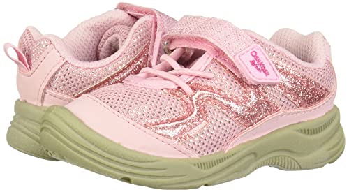 OshKosh B'Gosh Girls Dyana Bump Toe Sneaker, Light Pink, 4 Toddler