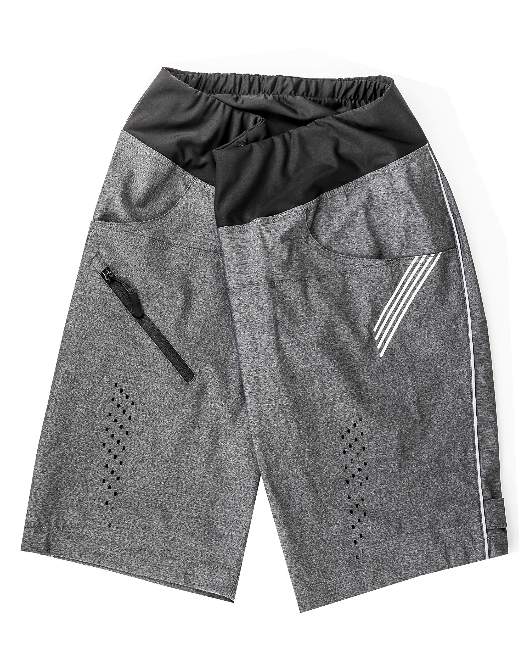 Cycorld-Women's-Hiking-Shorts-Quick-Dry-Lightweight-for-Outdoor-Camping-Travel-Shorts (Grey, Large)