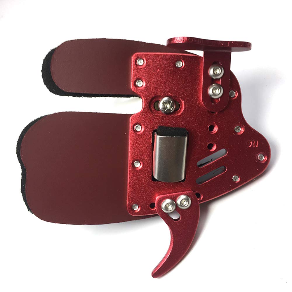 DECUT Left Hand Archery Finger Tab HOCKII Archery Finger Guard Protection Pad Glove Tab for Bow Finger Protector Arrow Accessory