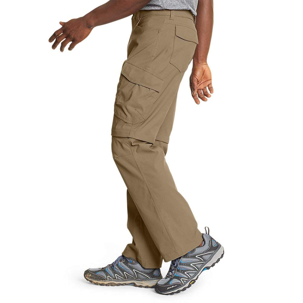 Eddie Bauer Men's Rainier Convertible Pants, Saddle, 32W x 32L, Hiking Pants