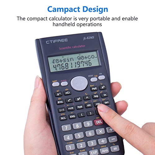 Splaks 2-Line Engineering Scientific Calculator LED Display Function Calculator Suitable for School Business (2pack)