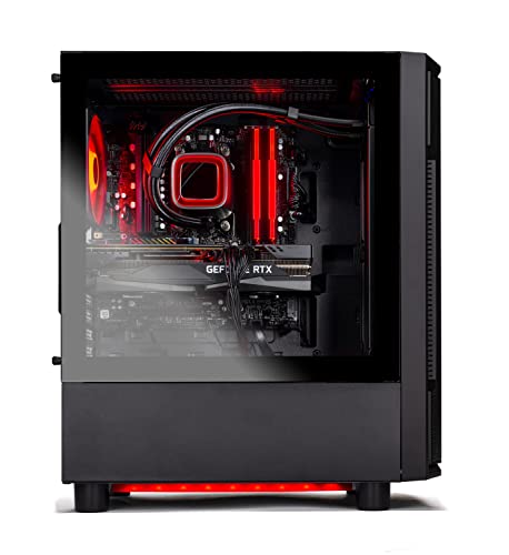 Skytech Gaming Skytech Shadow Gaming PC Desktop β AMD Ryzen 5 7600X 4.7 GHz, RTX 3060 Ti, 1TB NVME SSD, 32G DDR5 RGB, 600W Gold PSU, 240mm AIO, AC Wi-Fi, Windows 11 Home 64-bit
