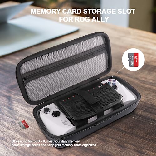 JOYTORN Protective Carrying Case for Rog Ally 7β 120Hz Console,Accessories Organizer Storage Travel Handheld Case Compatible with ASUS Rog Ally Console-Black
