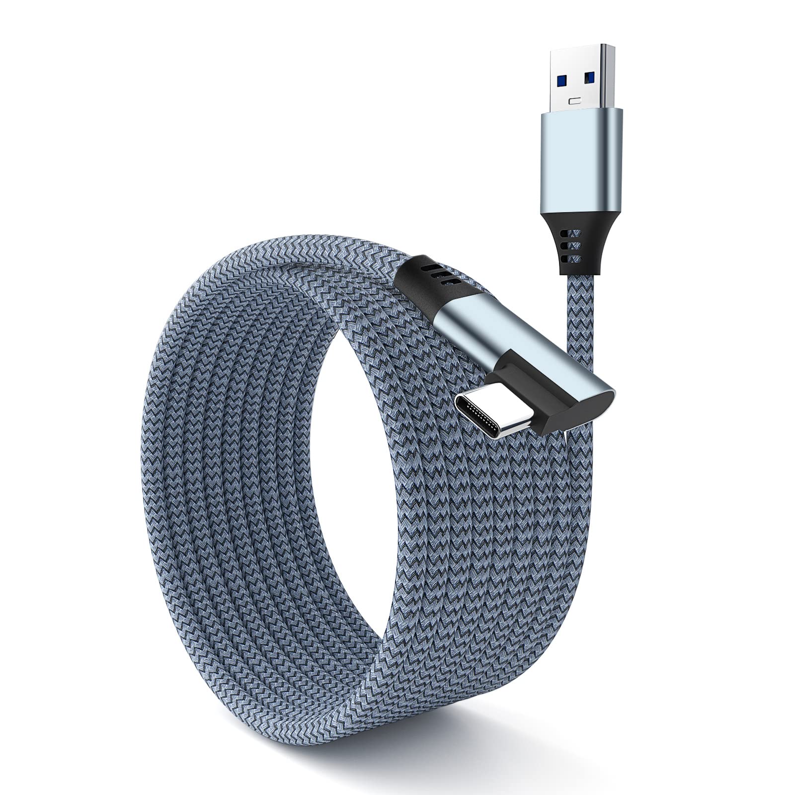 for Oculus Quest 2 Link Cable16.4ft Oculus Link Cable Fast Charging and High Speed Data Transfer Nylon Braided USB 3.0 to USB C Cable Compatible with Oculus/Meta Quest 2 VR Headset Gaming PC Steam VR