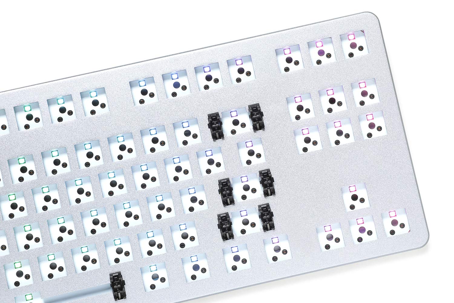 DROP CTRL Mechanical Keyboard — Tenkeyless TKL (87 Key) Gaming Keyboard, Hot-Swap Switches, Programmable Macros, RGB LED Backlighting, USB-C, Doubleshot PBT, Aluminum Frame (Kaihua White Box, Black)