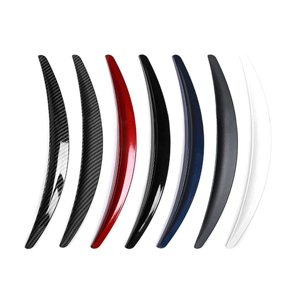 DAMAI Car Wheel Eyebrow Arch Edge Trim Side Fender Flare Strip Anti-Scratch For Tesla Model 3 2017-2020, Red