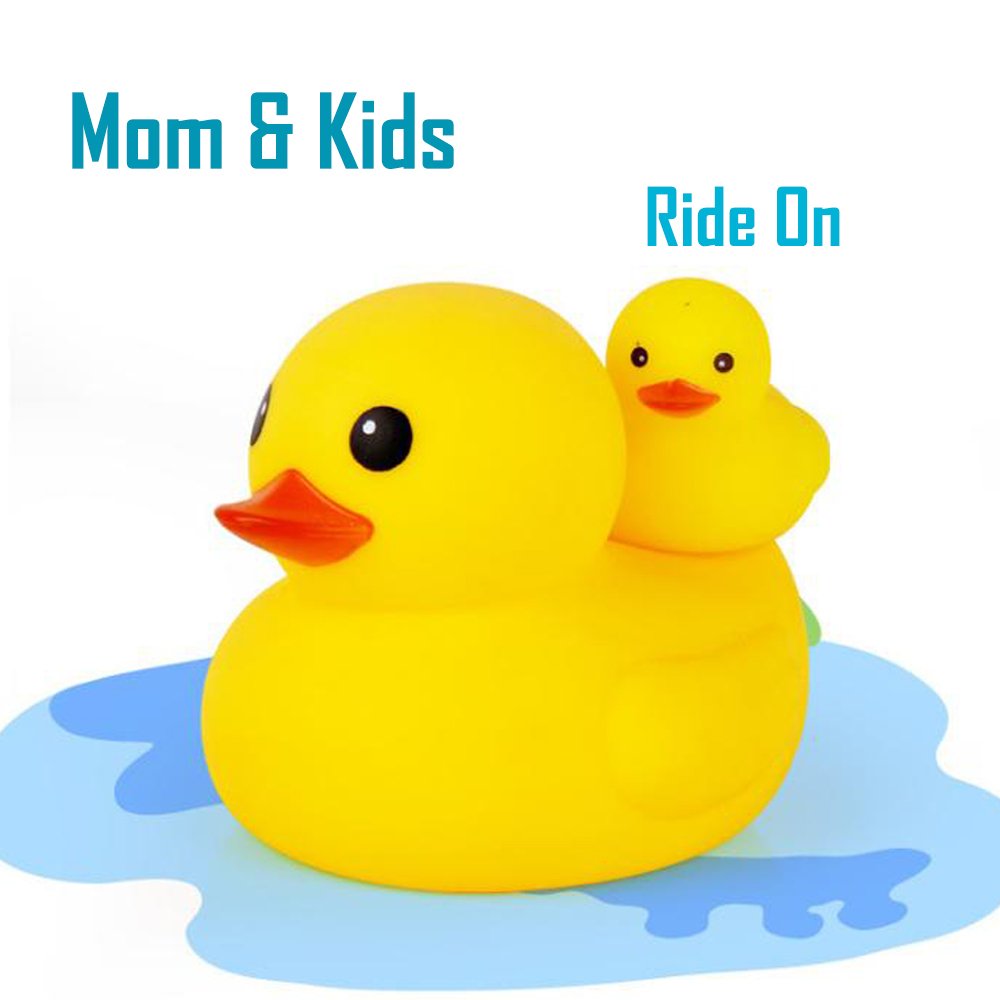 Novelty Place Rubber Duck Family Pack Ducky Baby Bath Toy for Kids (Pack of 6)