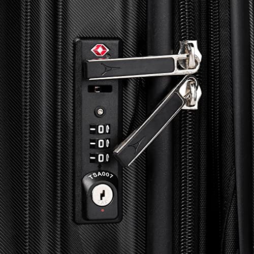 Travelpro Maxlite Air Hardside Expandable Luggage, 8 Spinner Wheels, Lightweight Hard Shell Polycarbonate, Black, Checked-Large 28-Inch