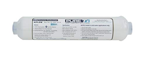 Inline Sediment Filter Cartrdige 2"x10", 5 micron, semiclear housing