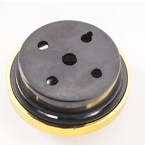 Gold Round Glass Analog Hygrometer For Humidors Gold For Guitar Violin Cabinet File Box 44x44x22mm