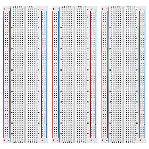 DEYUE 3 Set of Solderless Prototype Breadboard 830 tie Points Breadboard