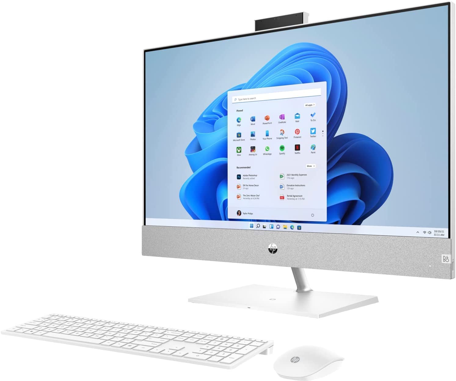 HP Pavilion 27 Touch Desktop 4TB SSD 64GB RAM Extreme (Intel Core i7-11700 Processor Turbo Boost to 4.50GHz, 64 GB RAM, 4 TB SSD, 27-inch FullHD Touchscreen, Win 11) PC Computer All-in-One