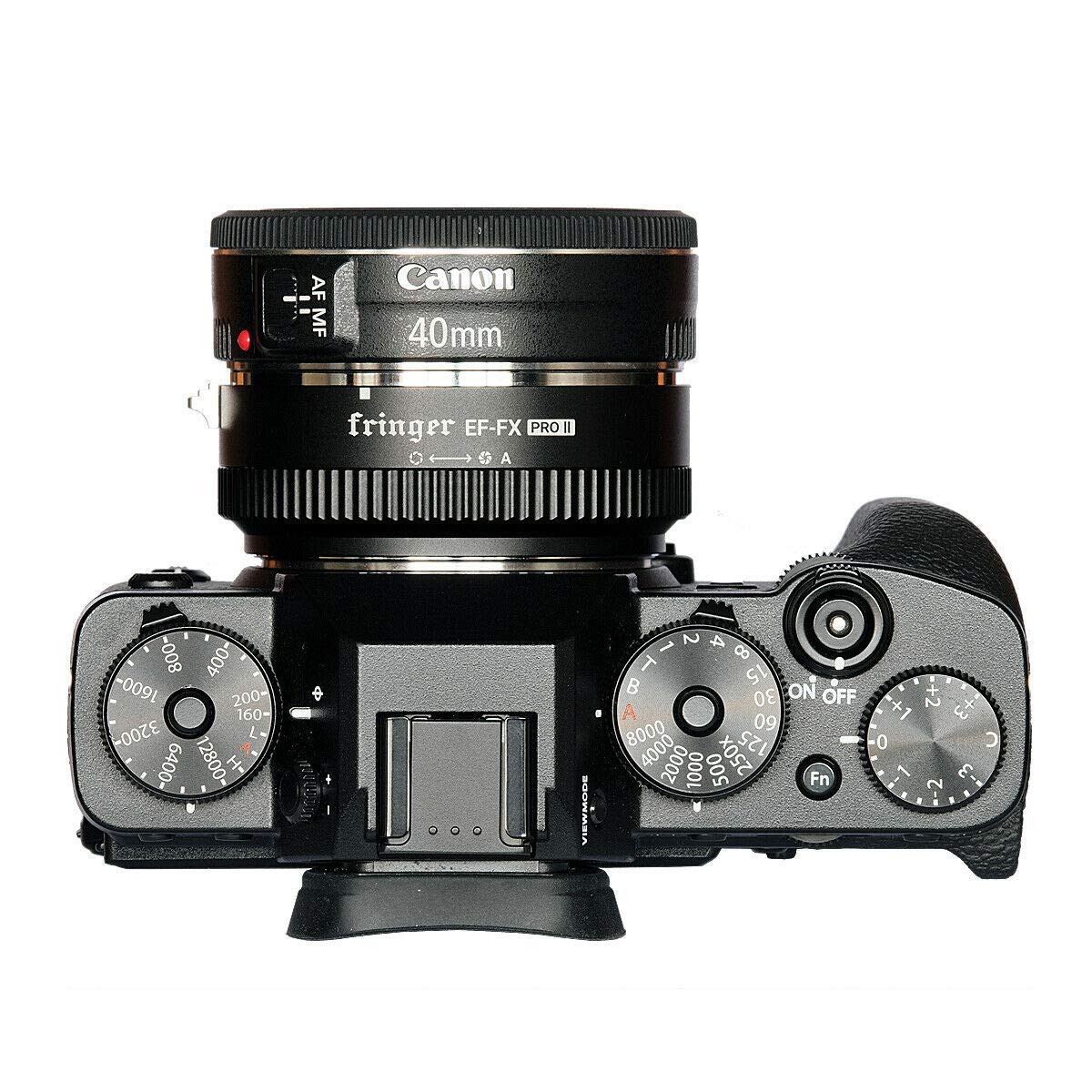 Fringer EF-FX PRO II Fuji Auto Focus Mount Adapter Built-in Electronic Aperture Automatic Compatible with Canon EOS EF Lens to Fujifilm X-Mount X-T3 X-T4 X-Pro3 X-T30II X-S10 XH2S XT30 XH2 XE4 X-T5