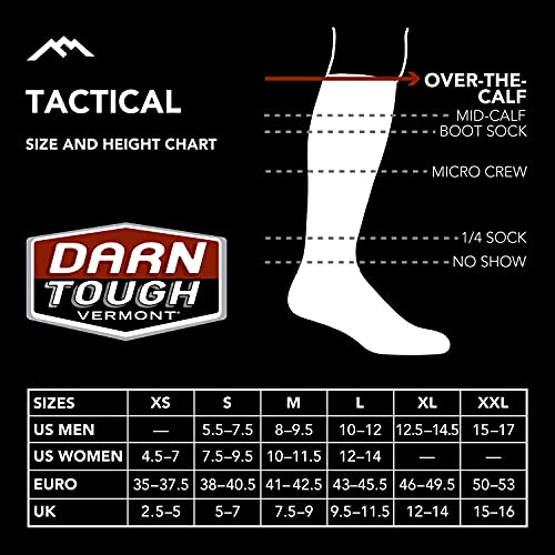 DARN TOUGH Tactical Midweight Boot Sock (Style #T4021) - Desert Tan, X-Large