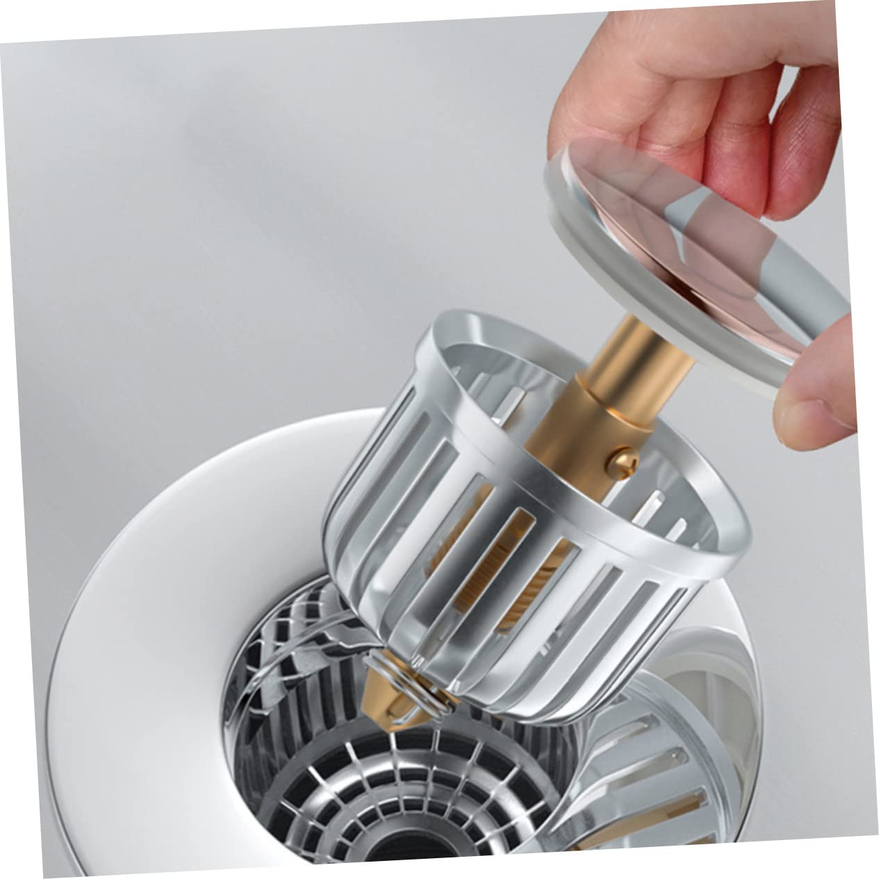 OSALADI 4pcs Kitchen Sink Stopper Strainer Filter Washbasin Plug Bathroom Sink Drainer Bathtub Drain Plug Bathroom Sink Stoppers Bathtub Sink Stopper Sink Plug Brass Toilet Plug