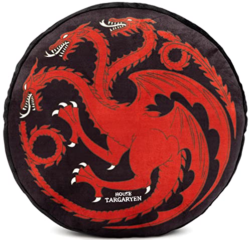 Jay Franco Game of Thrones Targaryen Shaped Decorative Pillow - Super Soft Throw Plush Pillow - Measures 14 Inches (Official Game of Thrones Product)