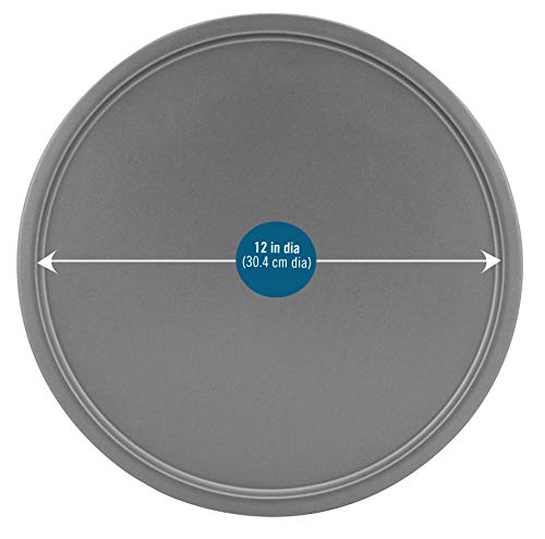 G & S Metal Products Company OvenStuff Nonstick 12β Pizza Pan, 2-Piece Set, Gray