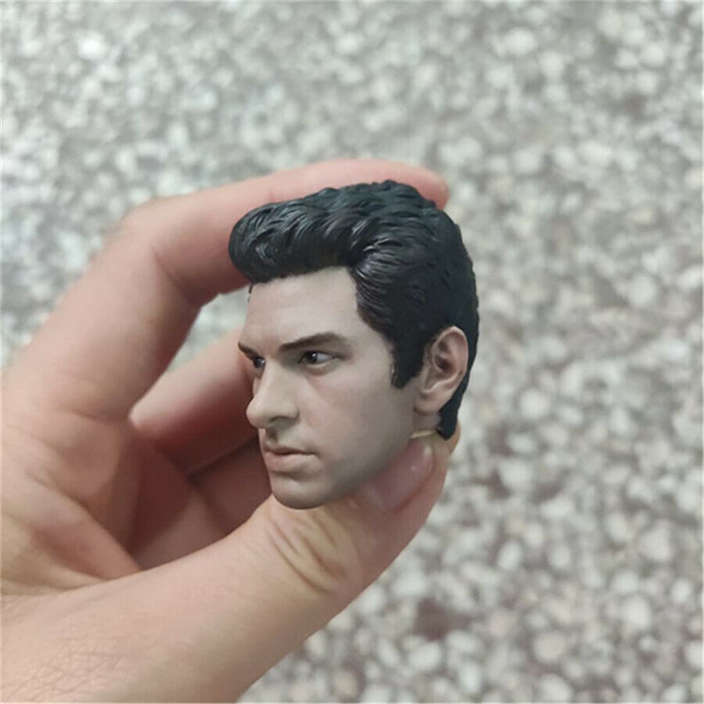 Fremego 1/6 Scale Male Head Sculpt,European Man Head Carved for 12inch Male Soldier Action Figure Collection