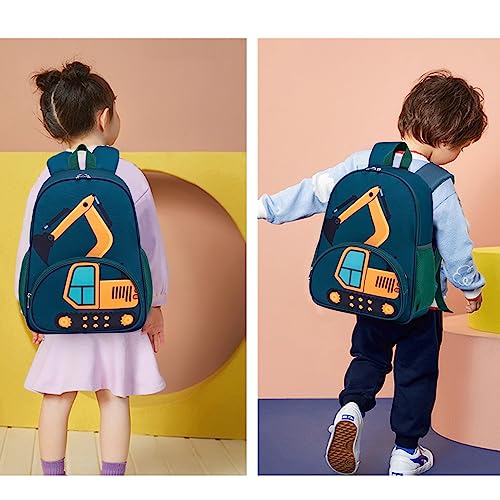 LOIDOU Toddler Backpack Boys 15 Inch Kids Preschool Kindergarten School Backpack Book Bag for Daycare Nursery Travel with Chest Strap,Fits 3 to 8 years old