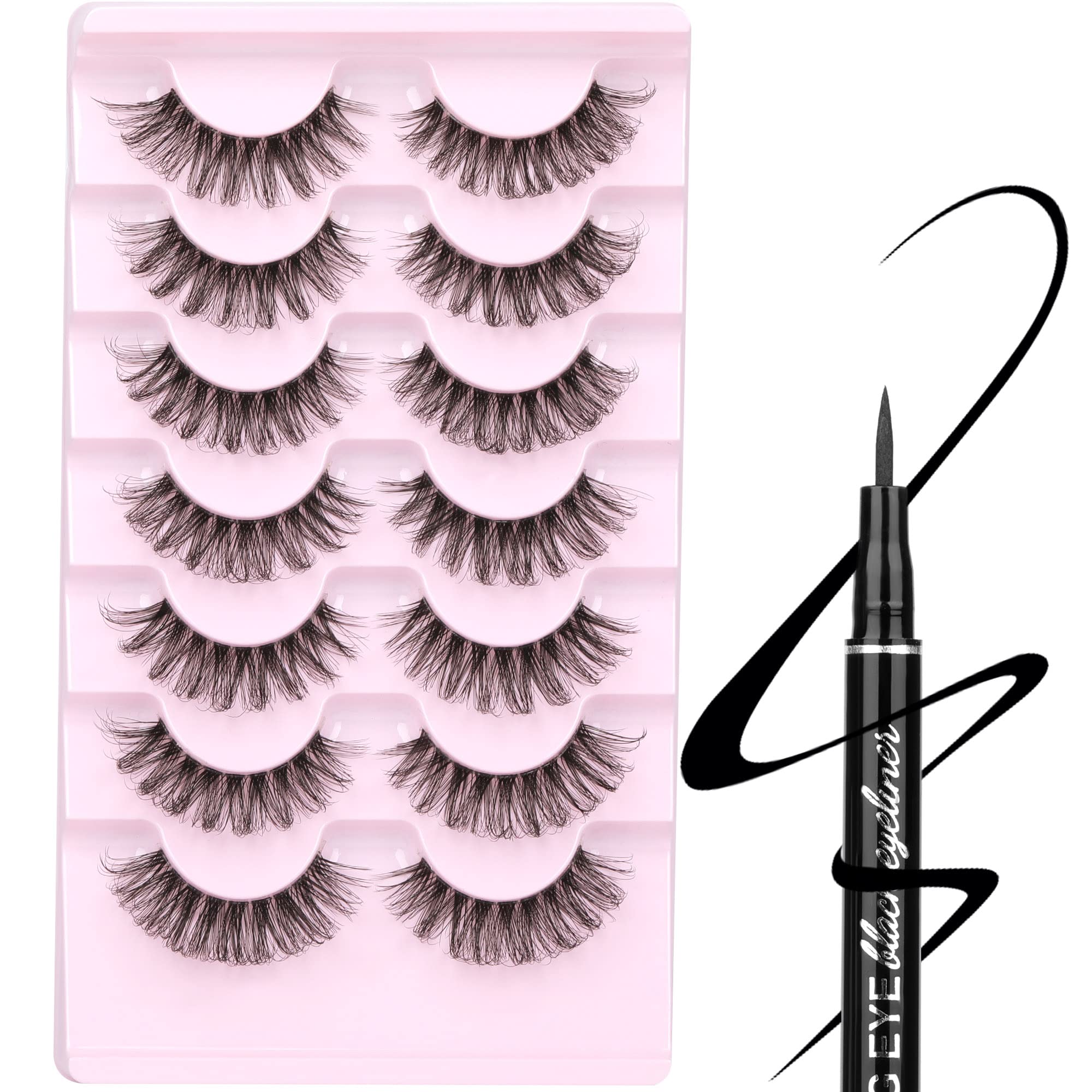 False Eyelashes Natural Look Lashes Fake Eyelashes