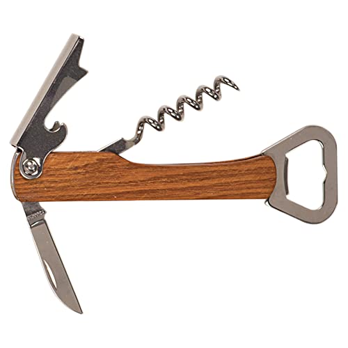 Happy Mother's Day Custom Message Stainless Steel Laser Engraved Beer Bottle Natural Wood Graduation Corkscrew Wine Cork Personalized Wooden Opener