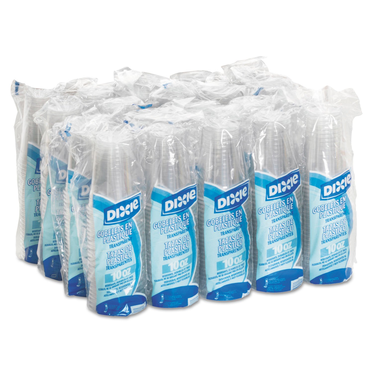 Dixie DXECP10DX Clear Plastic PETE Cups