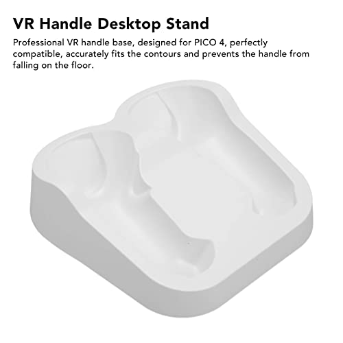 FECAMOS VR Handle Desktop Bracket, VR Handle Base Precise Size Drop Resistant Stable Prevent Slip Lightweight for Controller