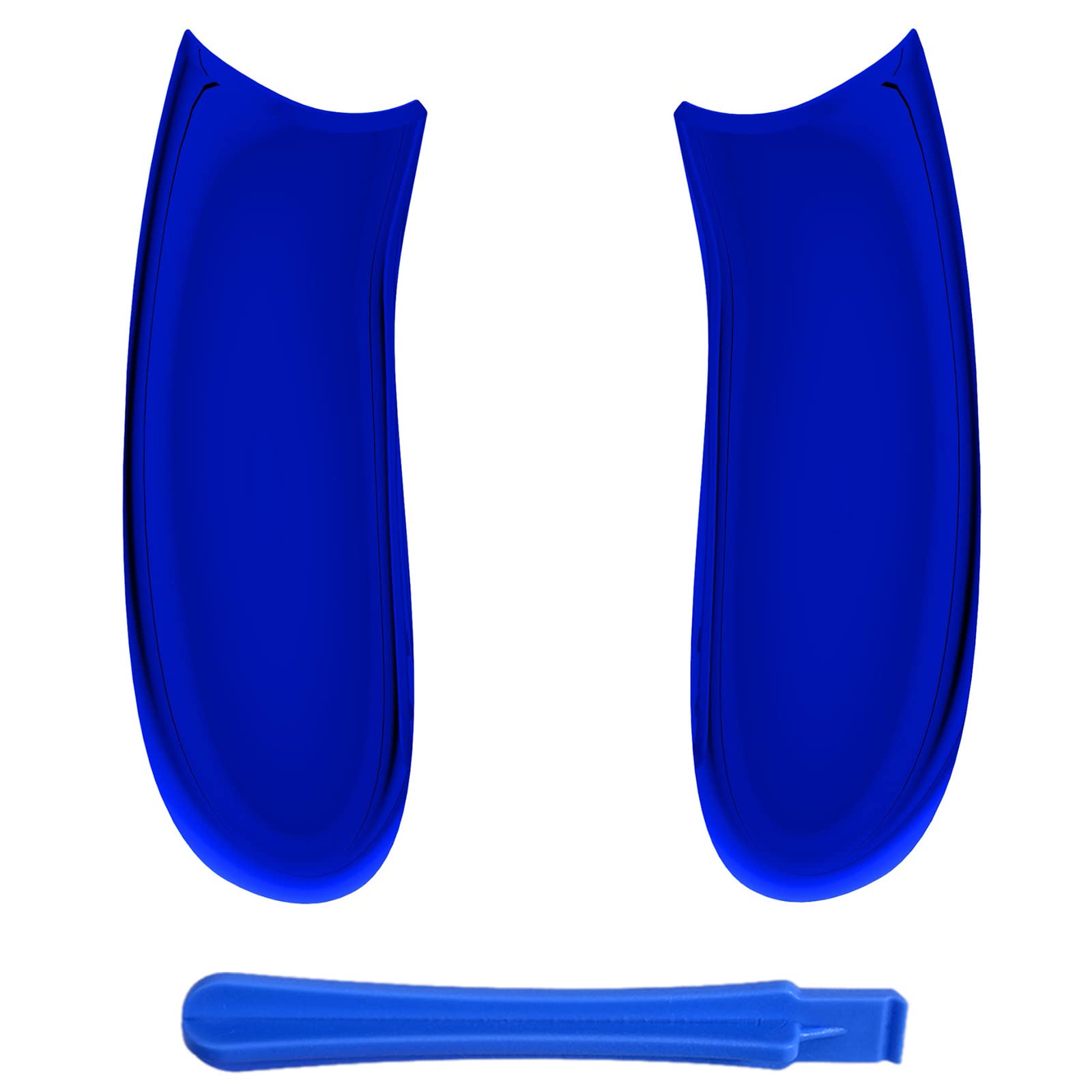 eXtremeRate Chrome Blue Replacement Side Rails + Back Shell + Faceplate for Xbox Series X/S Controller