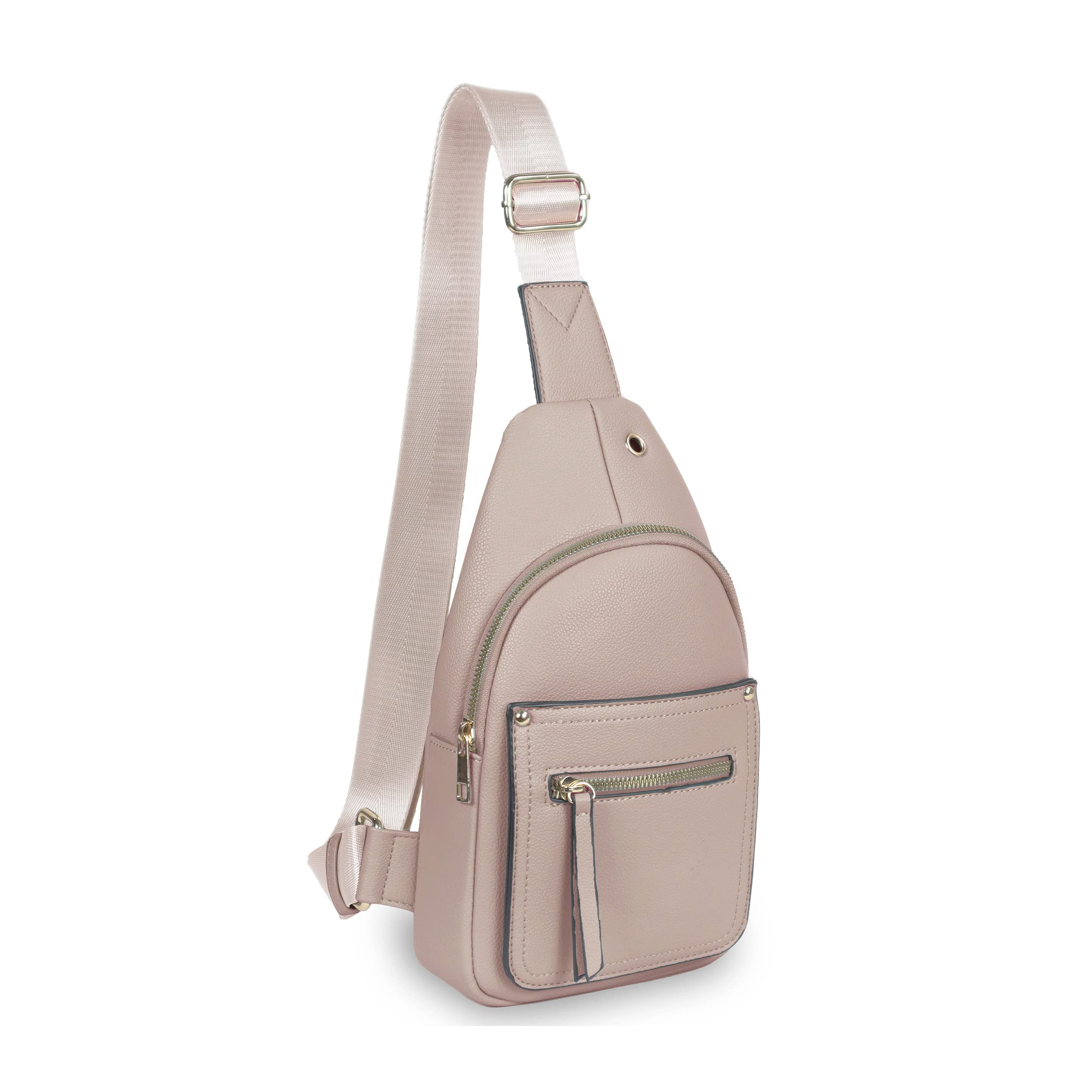 EVVE Crossbody Sling Bag for Women Small Sling Backpack Purse |Sand