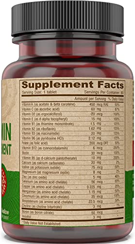 DEVA Tiny Tablets Vegan Multivitamins for Women & Men, Multivitamin Iron Free, Mineral Supplement, Vitamin C, Vitamin B Complex, Vitamin B12, Vitamin E, Zinc, Gluten free, 90 Tablets