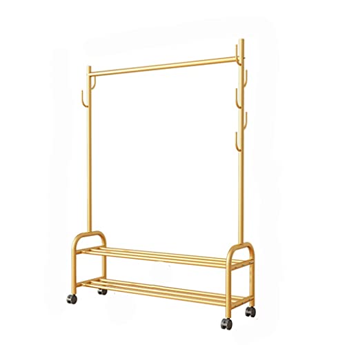LUKEO Clothes Organizer Rack Bathroom Outdoor Standing Hanger Standing Furniture Bedroom Floor-to-ceiling Hanger (Color : D, Size : 120cm)